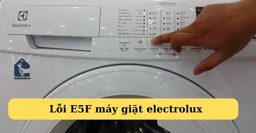 Lỗi E5F máy giặt Electrolux là gì? Nguyên nhân và hướng dẫn cách khắc ...